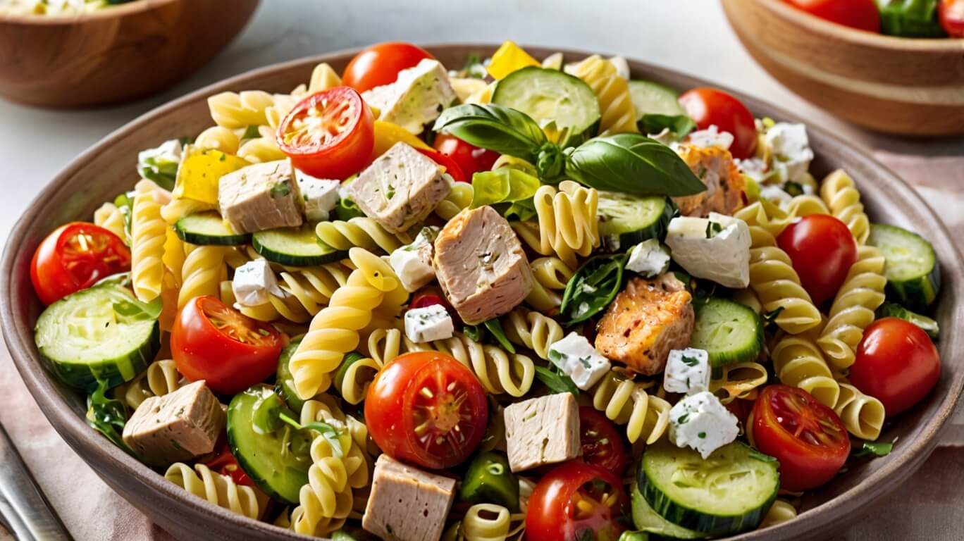 Greek Chicken Pasta Salad Recipe