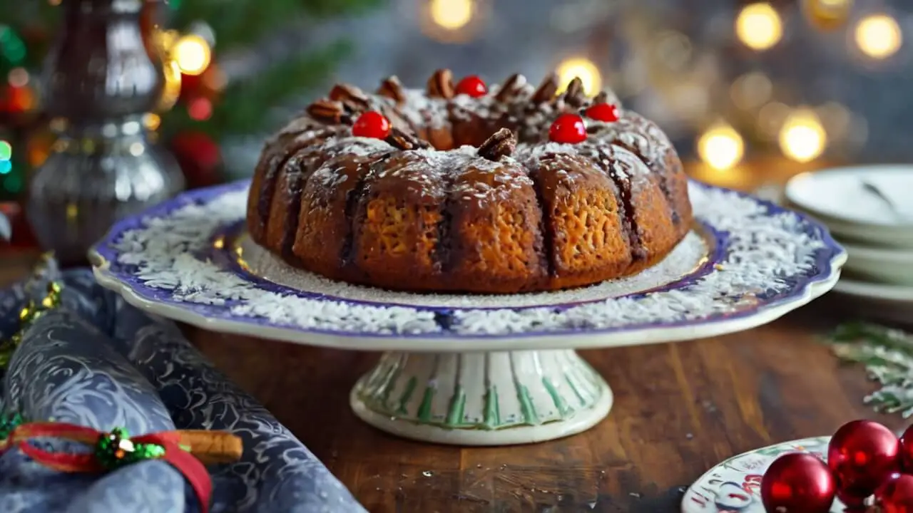 Rich Christmas Rum Cake Recipe